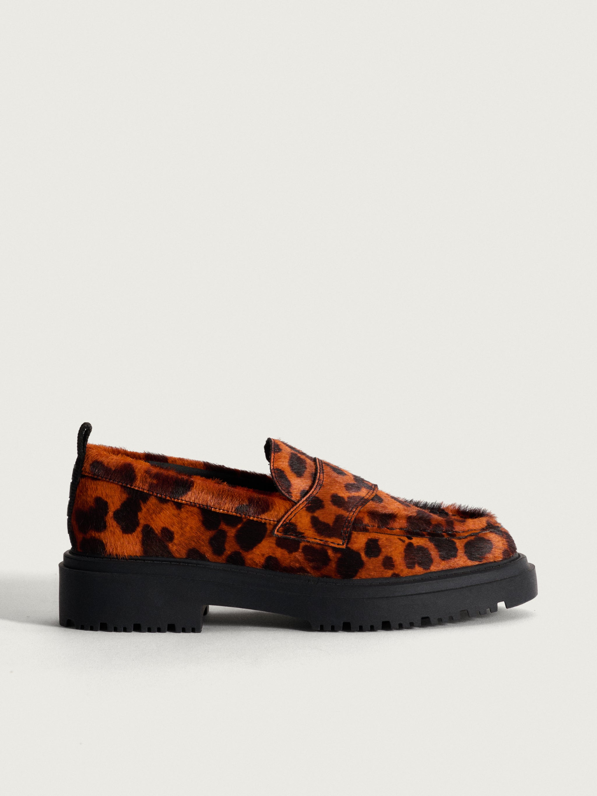 Women's moccasin SCHOOL LEOPARD ORANGE by HOFF