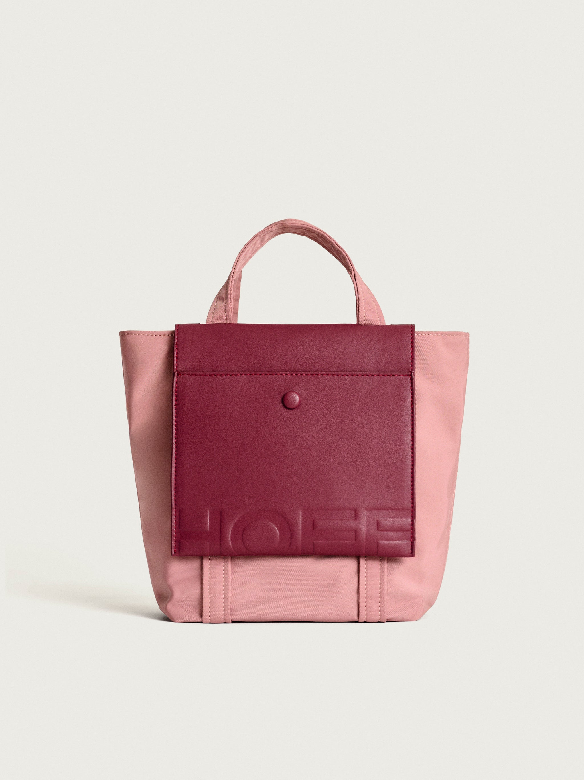 Bag MINI SHOPPER NYLON DAILY PINK by HOFF